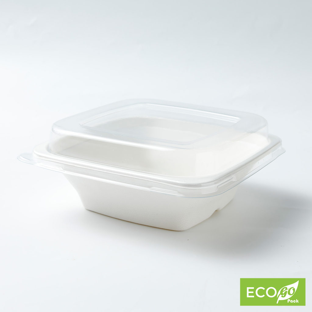 Sugarcane Square Bowl – Eco-go pack